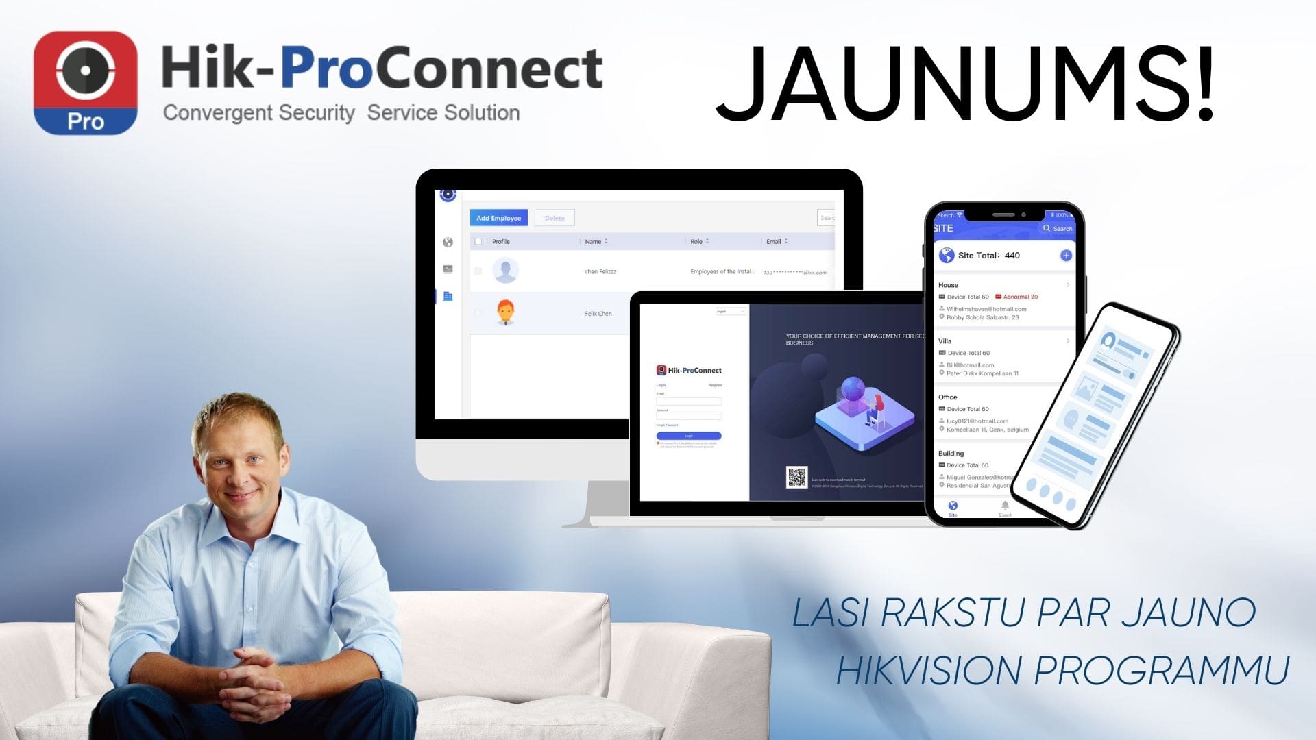 Hik-ProConnect programnodrošinājums - Hikvision